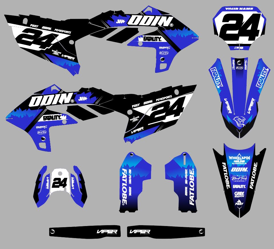 YAMAHA - iceberg - editable pre-made design (YZ450F 2023 - 2024 ...
