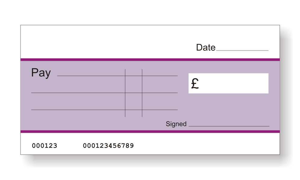 Big Unbranded Coloured Cheques - The Home of Big Presentation Cheques