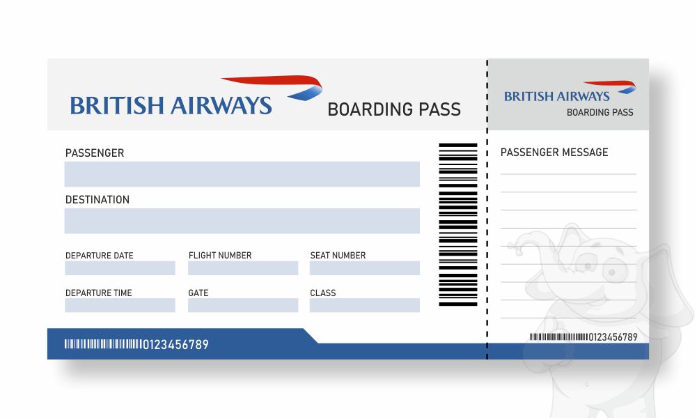 Jumbo Boarding Passes - The Home of Big Presentation Cheques