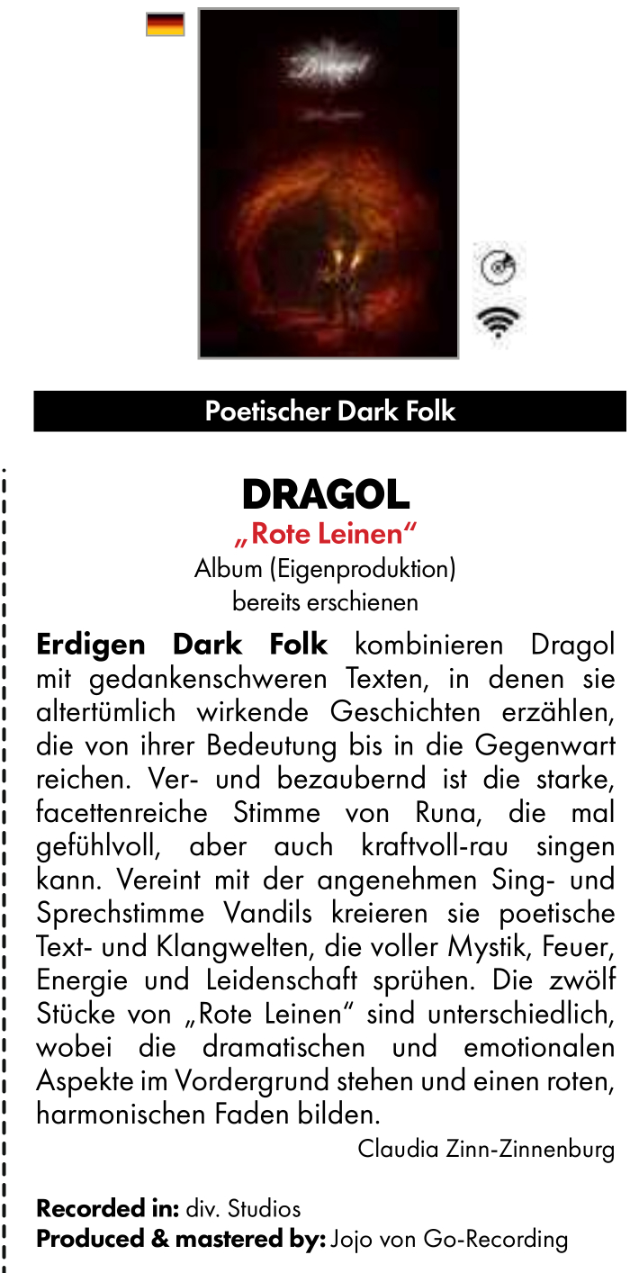 Presse - Pressetexte, Bilder zum Download, neues Album - Dragol Band