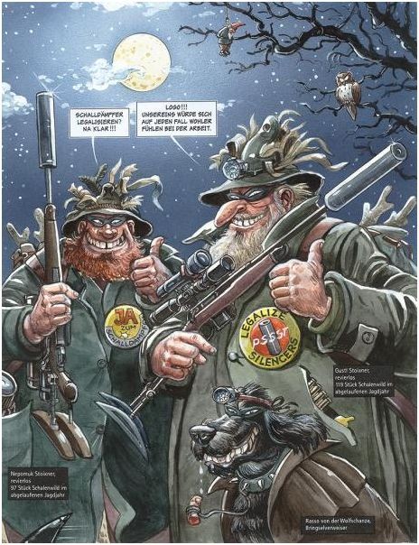 Cartoons zum Thema Jagd von Haralds Klavinius - Jagdhornbläsercorps ...