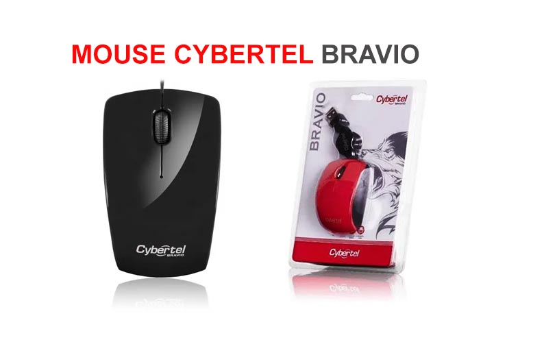 Mouse Óptico Retractil Cybertel Bravio - Innova Meganegocios