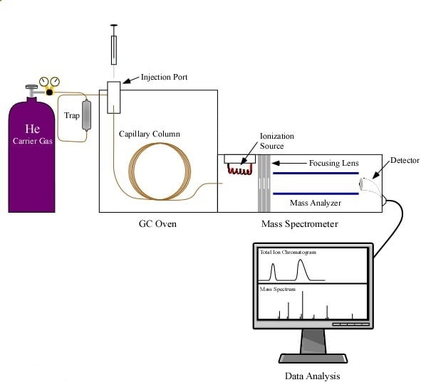 gas chromatography schematic