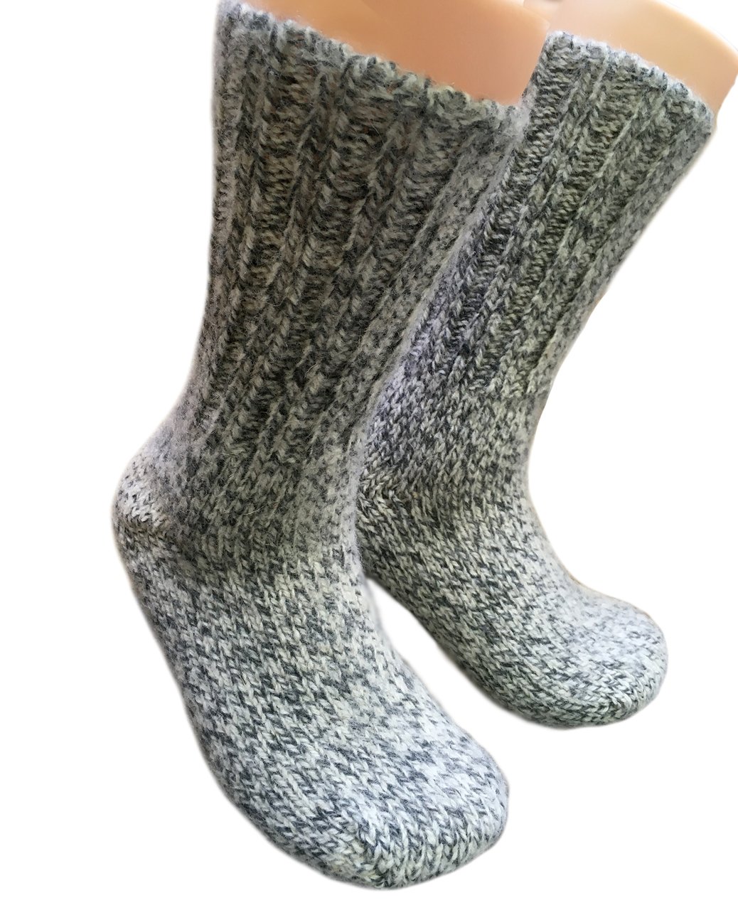 grey knit socks