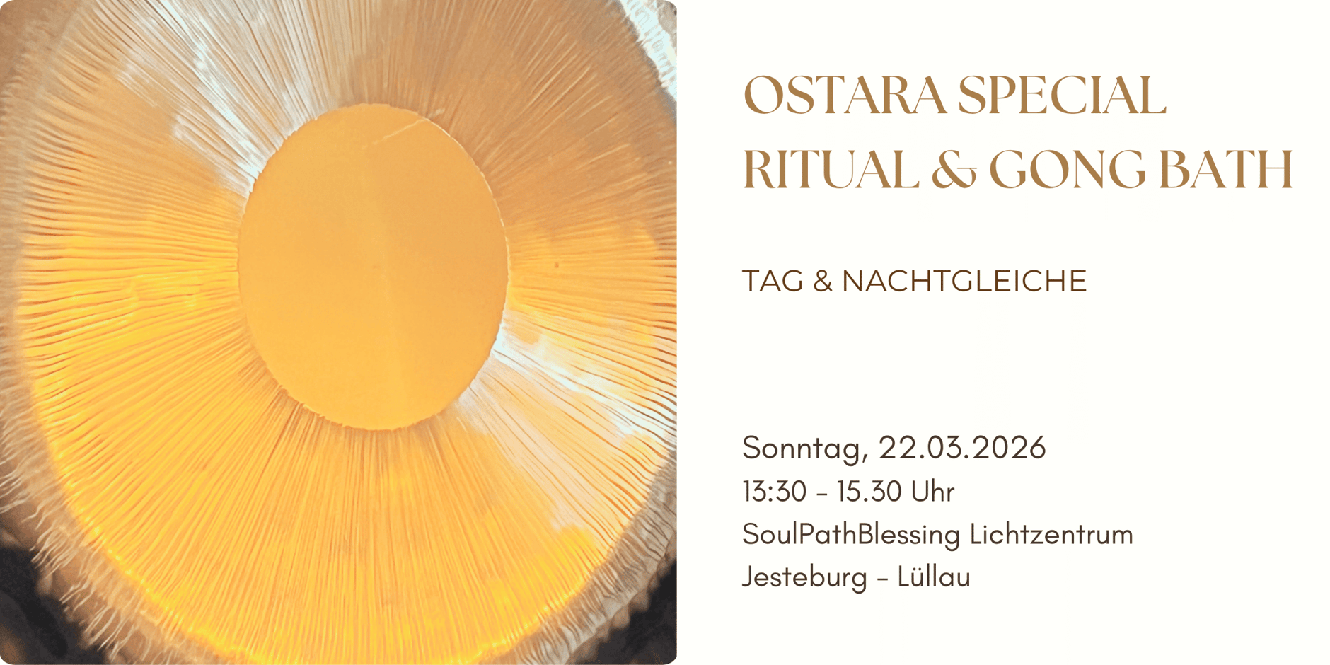 Ostara Ritual Gong Bath Tag-und-Nachtgleiche - SUMANN SPIRIT