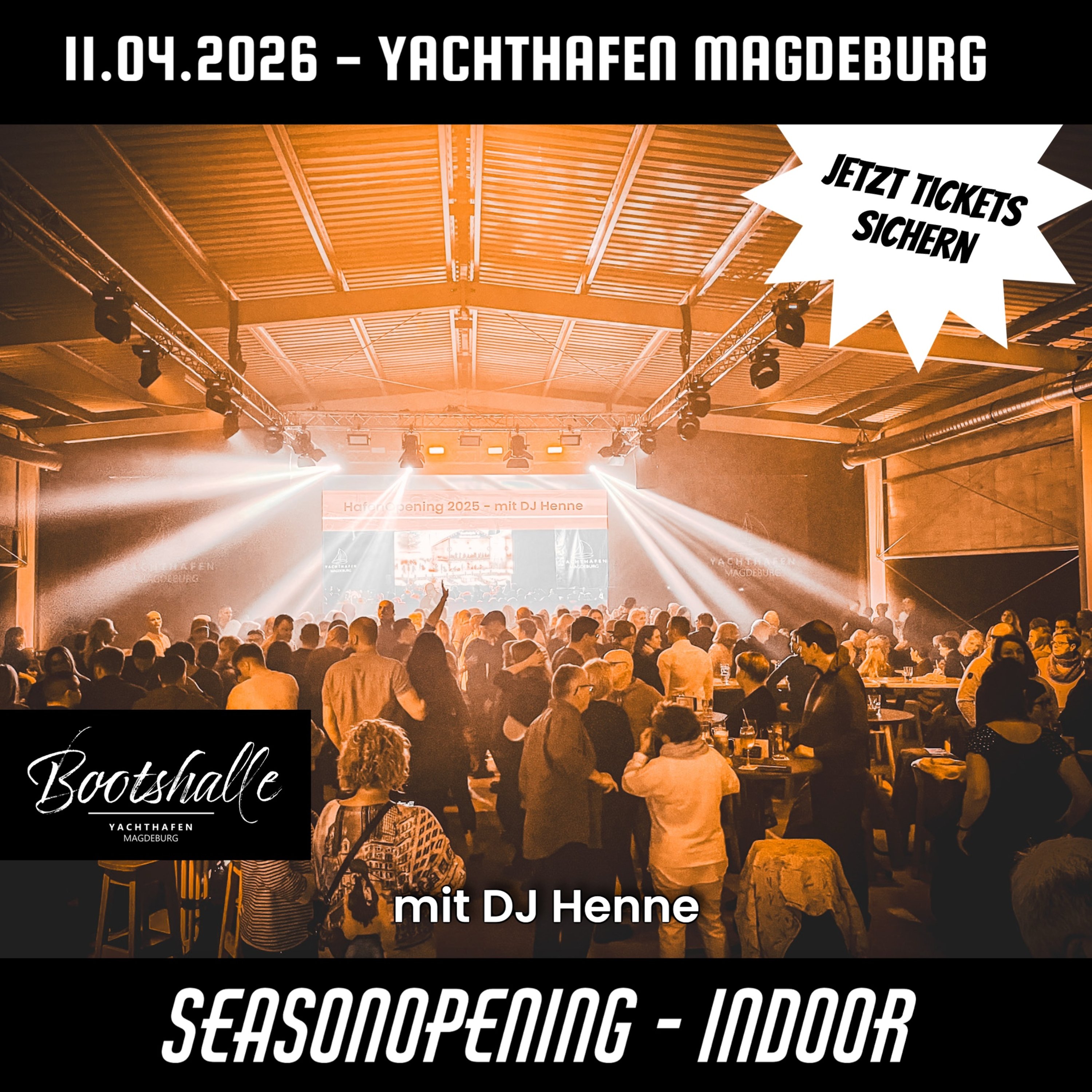 11.04.2026 - Seasonopening mit DJ Henne - in der Bootshalle - Hafenbar ...